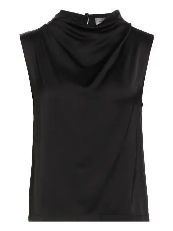OTTOD'AME Satin Sleeveless Top - Black