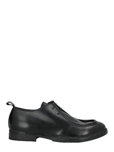 Moma Lace-up Shoes In Calfskin - Black
