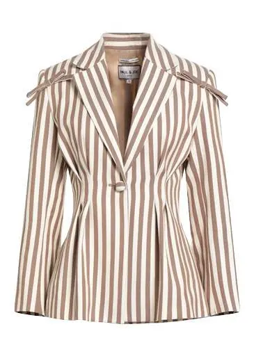 Paul & Joe Striped Blazer - Brown