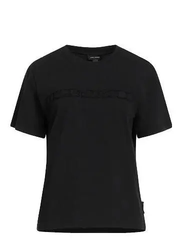 Marc Jacobs T-shirt With Embroidered Logo - Black