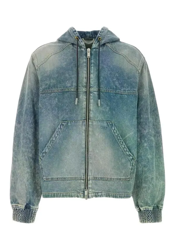 1989 STUDIO Hooded Denim Jacket - Blue