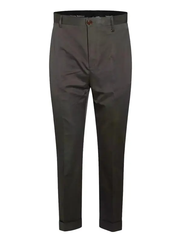 VIVIENNE WESTWOOD Cotton Tailored Trousers - Grey
