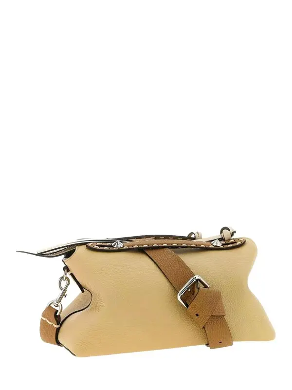 Fendi Leather Tote Bag - Neutrals