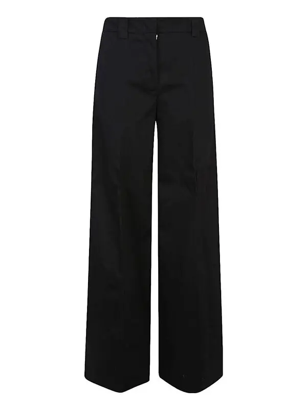 THE LATEST Alma Wide-leg Trousers - Black