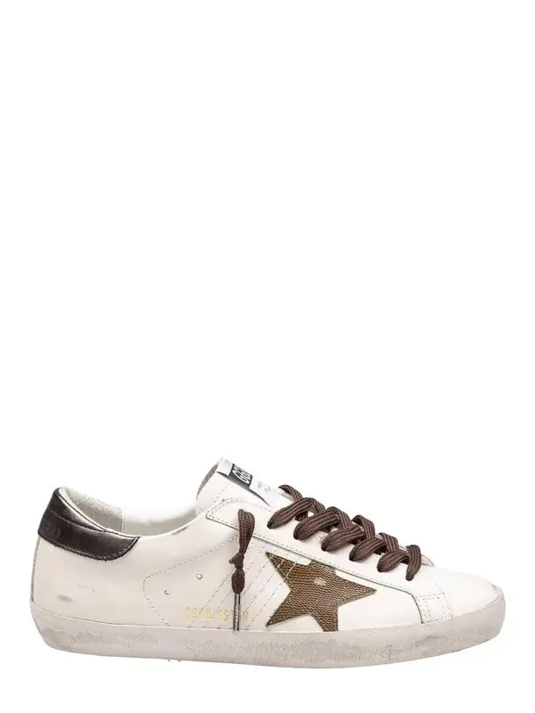 Golden Goose Super-star Leather Sneakers - Grey