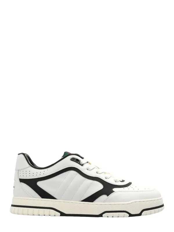 Gucci Re-web Leather Sneakers - White