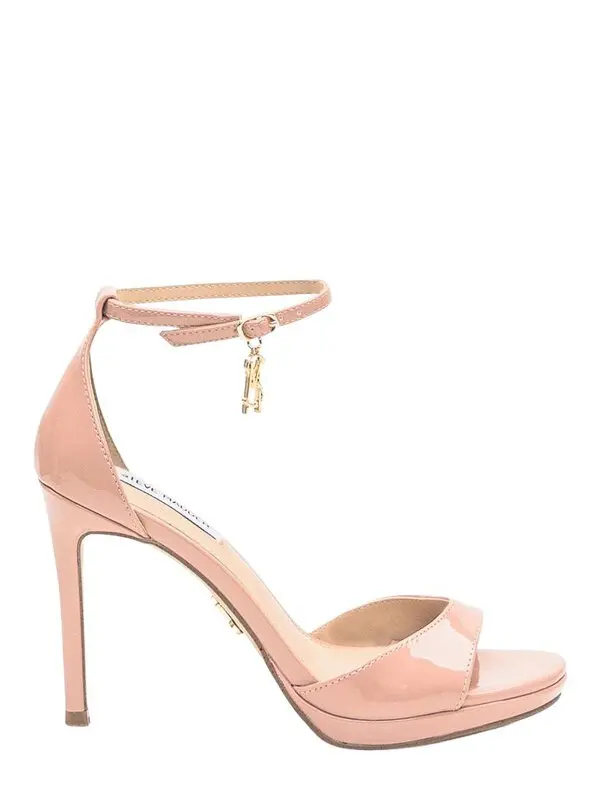 Steve Madden Patent Leather Heeled Sandals - Pink