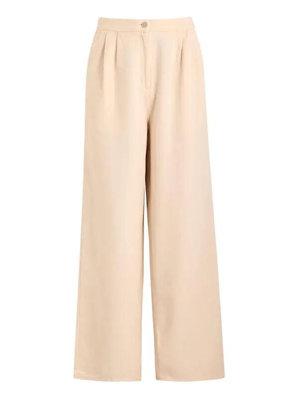 American Vintage Cotton Trousers - Ecru