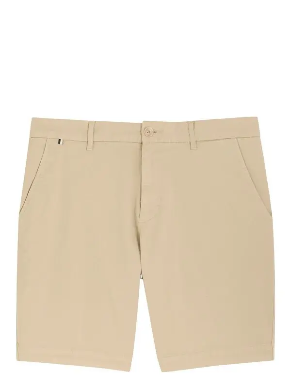 BOSS H-slice Stretch-cotton Shorts - Beige