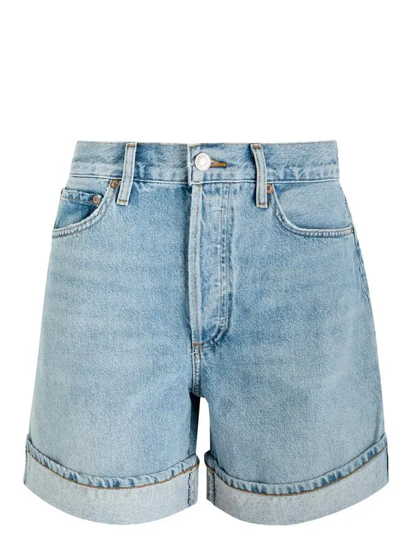 AGOLDE Dame Denim Shorts - Blue