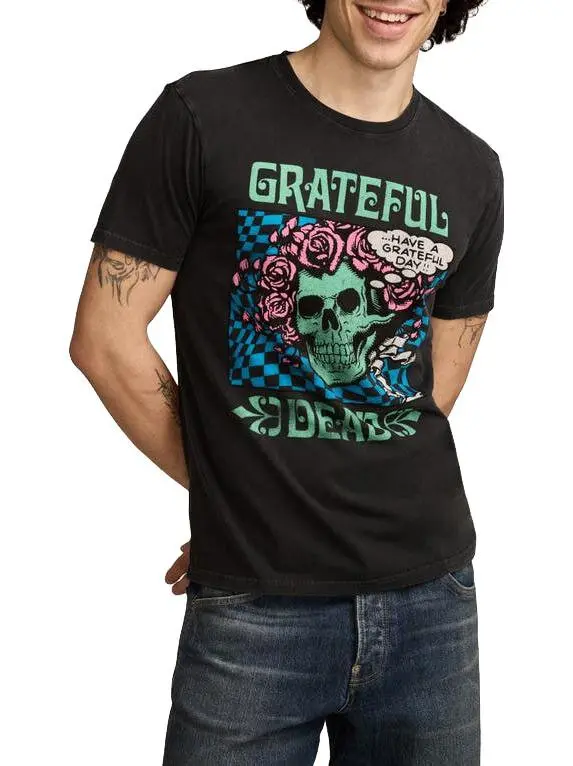 Lucky Brand Grateful Dead Neon Cotton Graphic T-shirt - Moonless Night