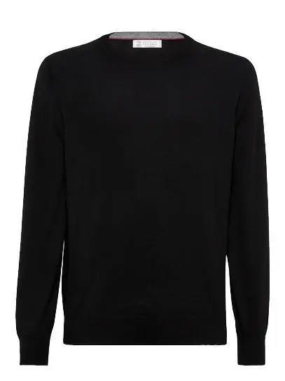 Brunello Cucinelli Cashmere Crew-neck Sweater - Black