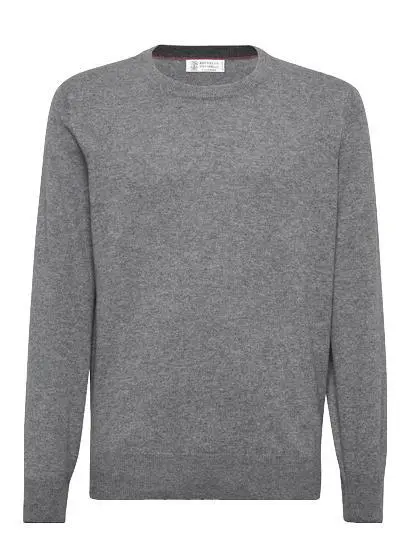 Brunello Cucinelli Cashmere Crew-neck Sweater - Dark Grey