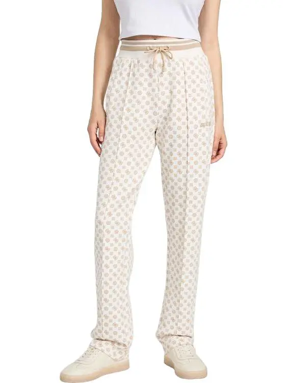 Guess Aggie Straight Leg Pants - Beige