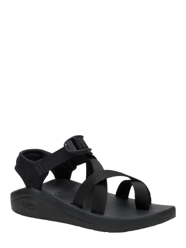 CHACO Cushz Toe Loop Sandal - Black