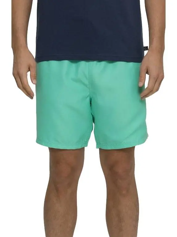 MAUI & SONS Party On Microfiber Swim Trunks - Mint
