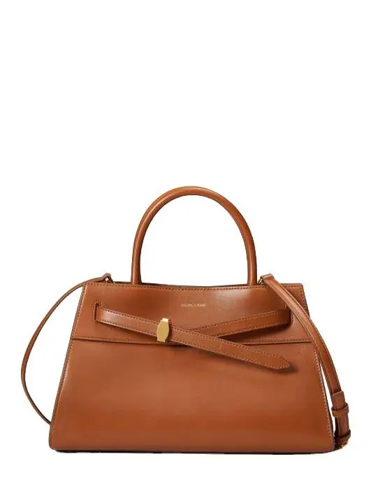 Veronica Beard Dash Leather Top Handle Bag - Hazelwood