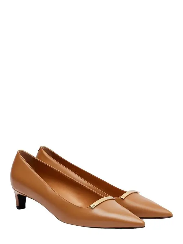 TOD'S Barretta 40 Leather Pumps - Brown