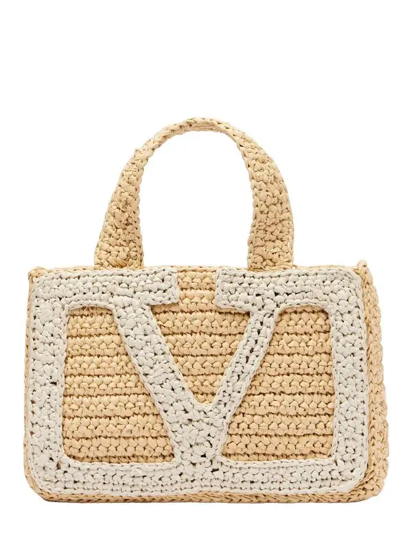 Valentino Garavani Viva Superstar Small Tote Bag - Beige