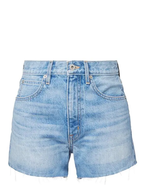SLVRLAKE Farrah Denim Shorts - Blue