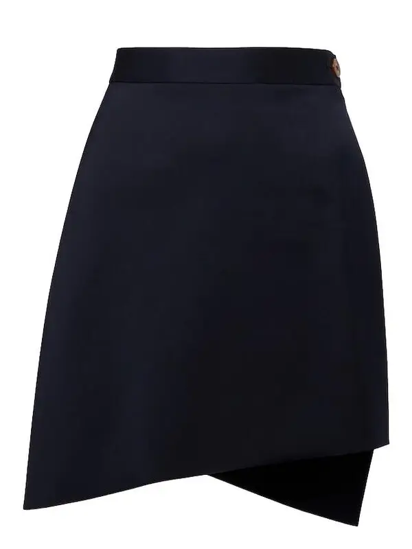 VIVIENNE WESTWOOD Infinity Virgin Wool Miniskirt - Blue