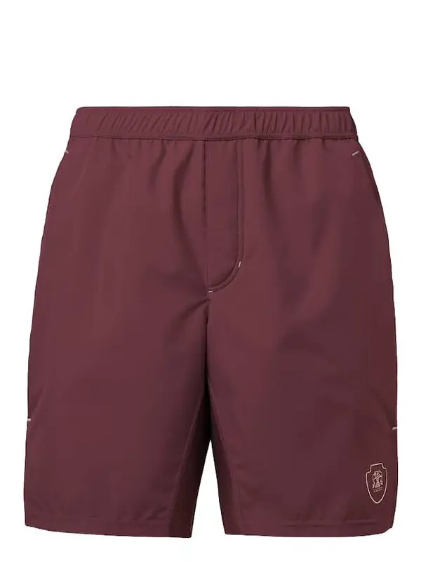 Brunello Cucinelli Technical Shorts - Burgundy