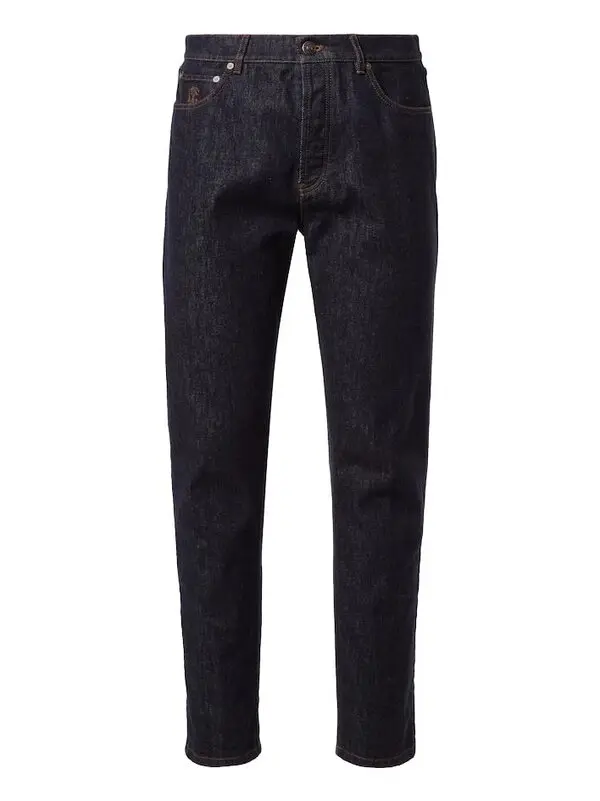Brunello Cucinelli Mid-rise Slim Jeans - Blue