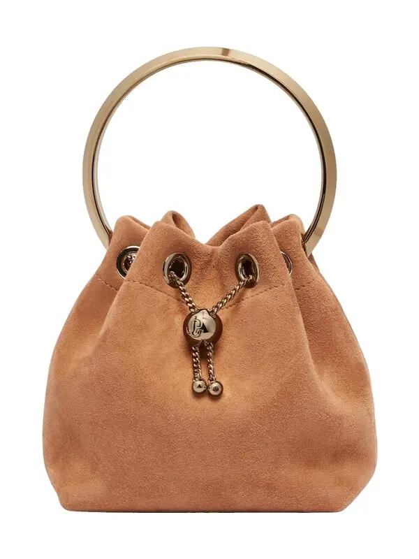 JIMMY CHOO Bon Bon Small Bucket Bag - Brown