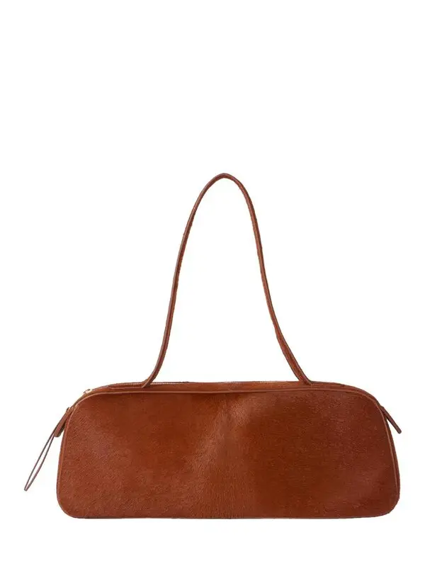 Khaite Simona Calf Hair Shoulder Bag - Brown