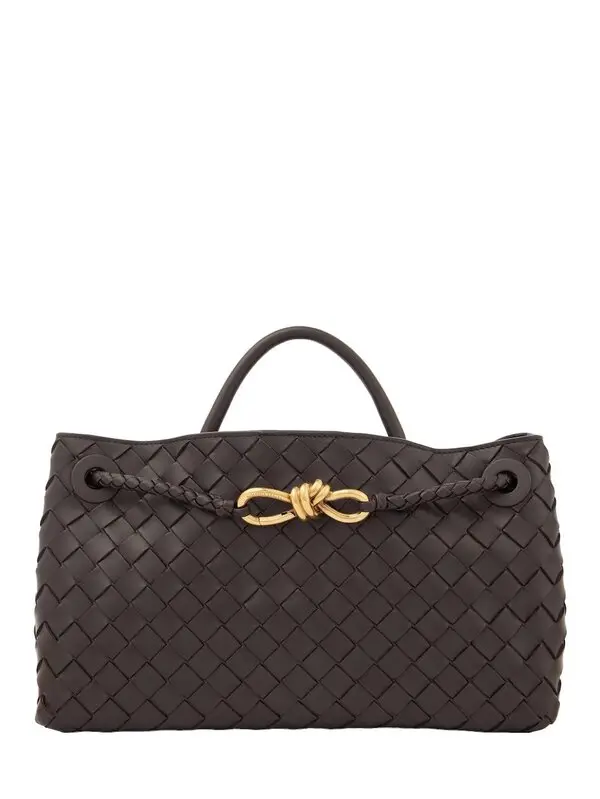 Bottega Veneta East-west Andiamo Leather Tote Bag - Brown