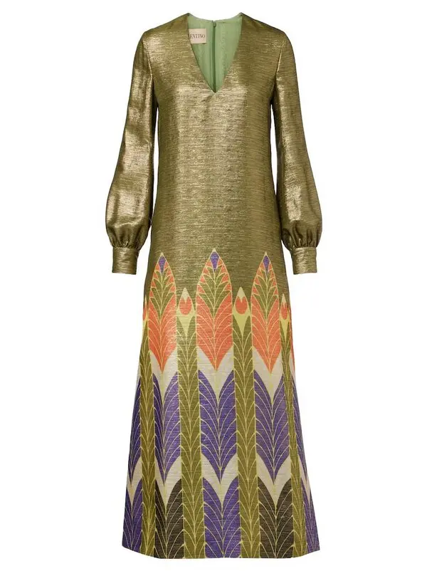 Valentino Garavani Voyage Imaginaire Lamé Maxi Dress - Multicoloured