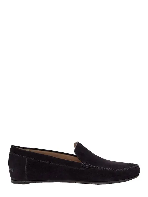 Manolo Blahnik Suede Loafers - Blue