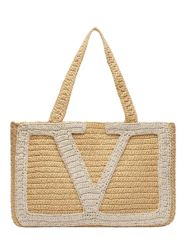 Valentino Garavani Viva Superstar Large Tote Bag - Beige
