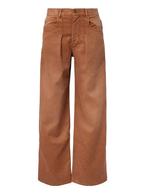 Isabel Marant Rodaynaga High-rise Wide-leg Jeans - Brown