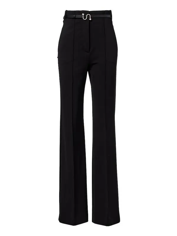 Sportmax Texas High-rise Flared Pants - Black