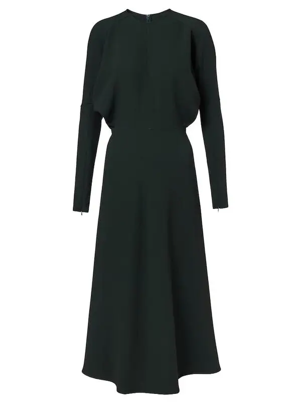 Victoria Beckham Dolman Cady Midi Dress - Green