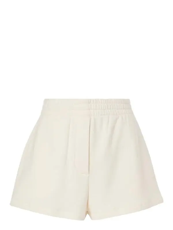 Prada Cotton Fleece Shorts - White