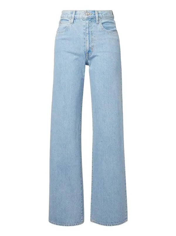 SLVRLAKE Grace High-rise Wide-leg Jeans - Blue