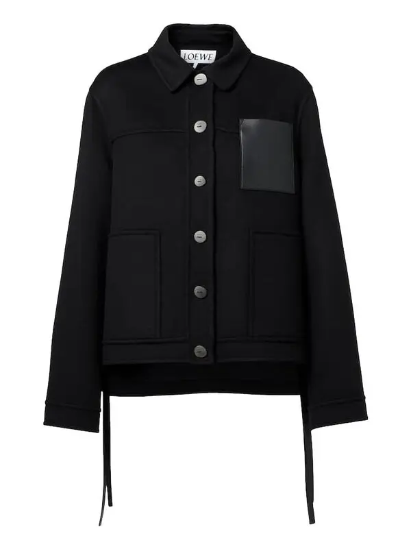 Loewe Wool And Cashmere Jacket - Black