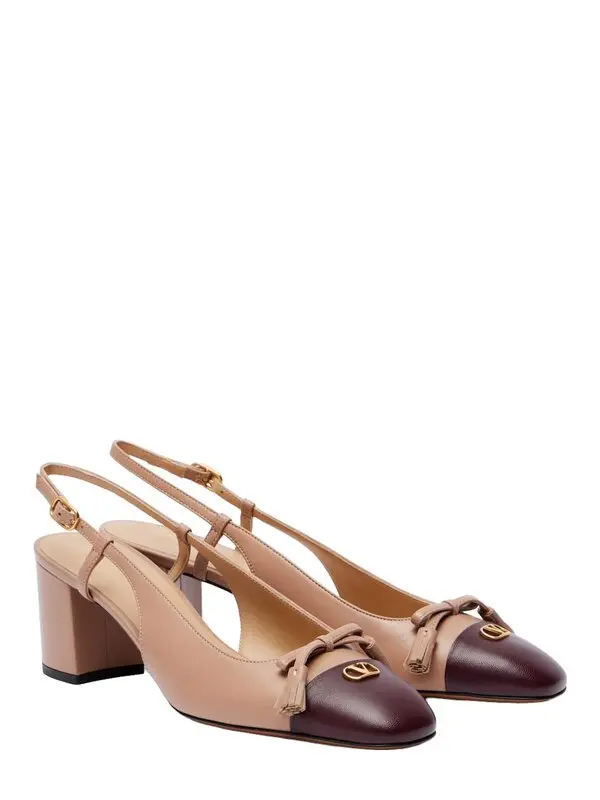 Valentino Garavani Valet Du Roi 60 Leather Slingback Pumps - Pink