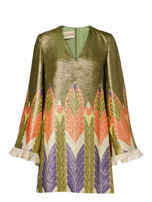 Valentino Garavani Escape Printed Silk-blend Minidress - Multicoloured
