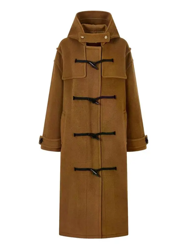 STUDIO TOMBOY Duffle Coat With Toggle Fastening - Brown
