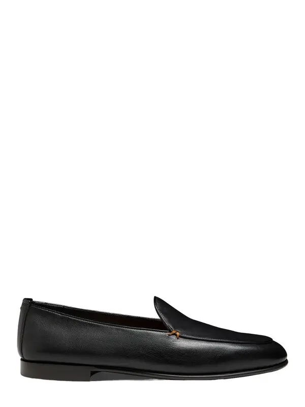 Santoni Slip-on Loafers - Black