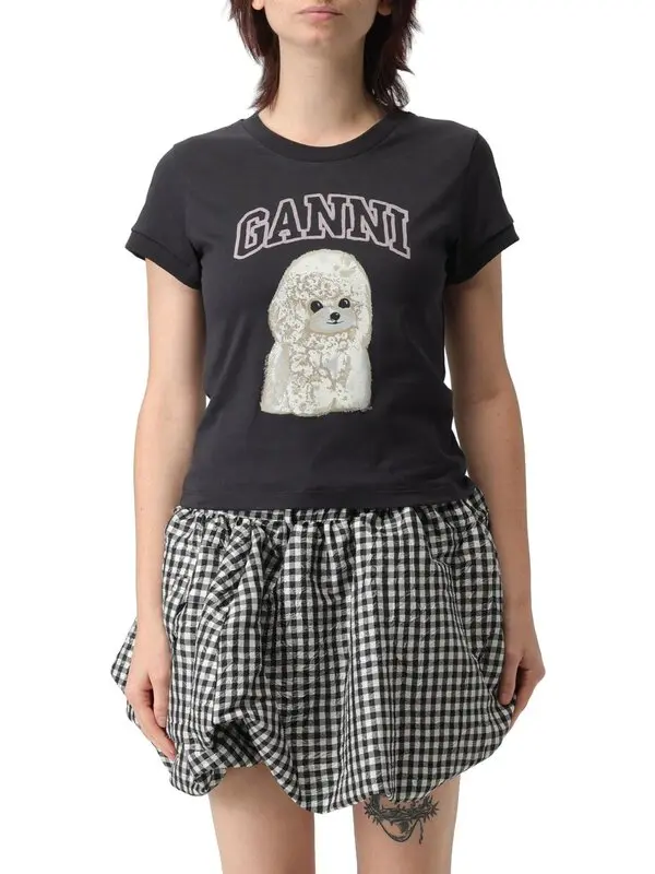 GANNI T-shirt - Grey