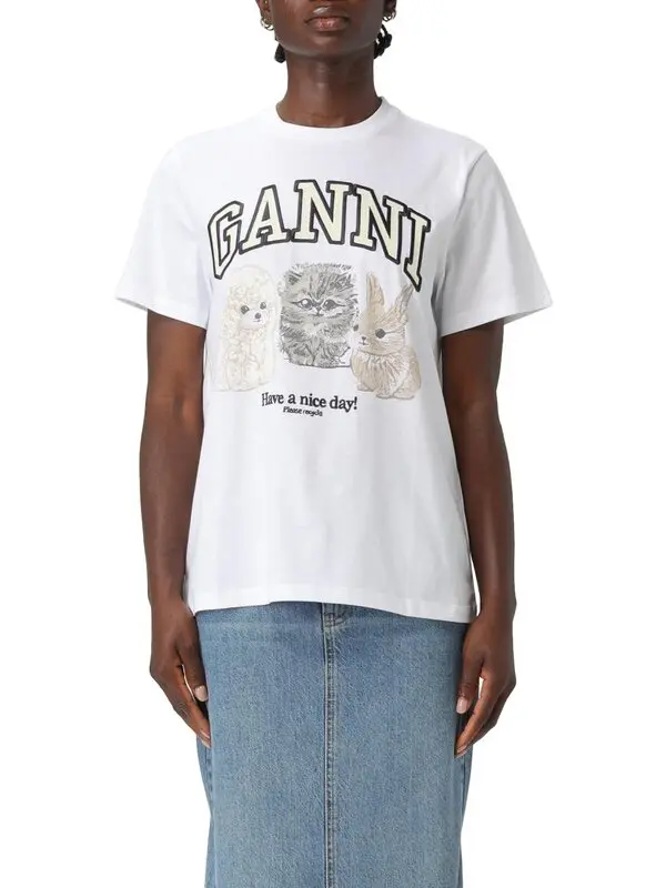 GANNI T-shirt - White