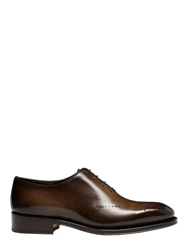 Santoni Calfskin Lace-up Shoes - Dark