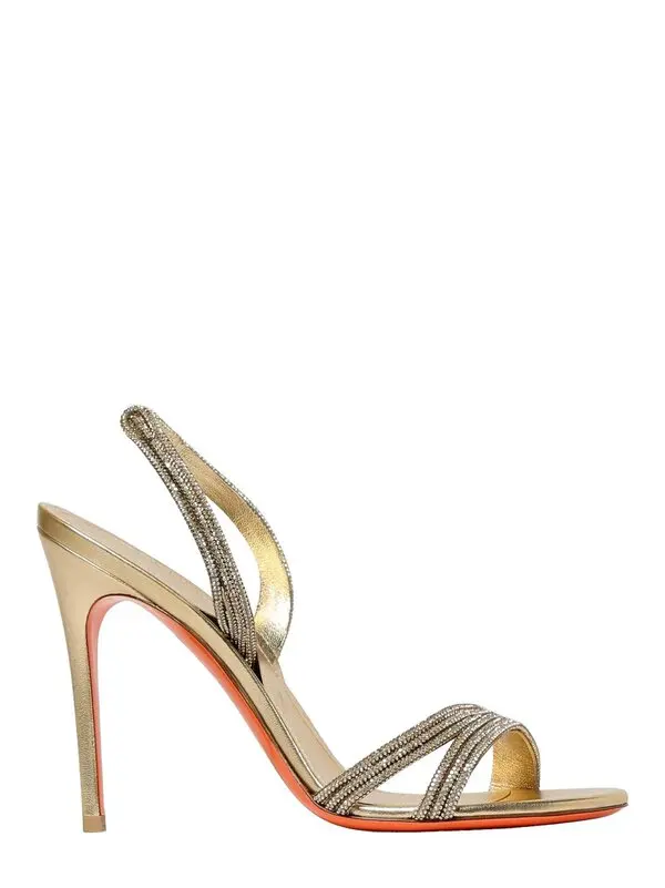 Santoni Embellished Heeled Sandals - Gold
