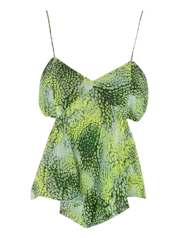 IRO PARIS Spotted-print Camisole Top - Green