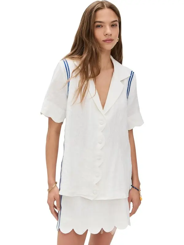 VRG GRL Gigi Linen Shirt - Vienna