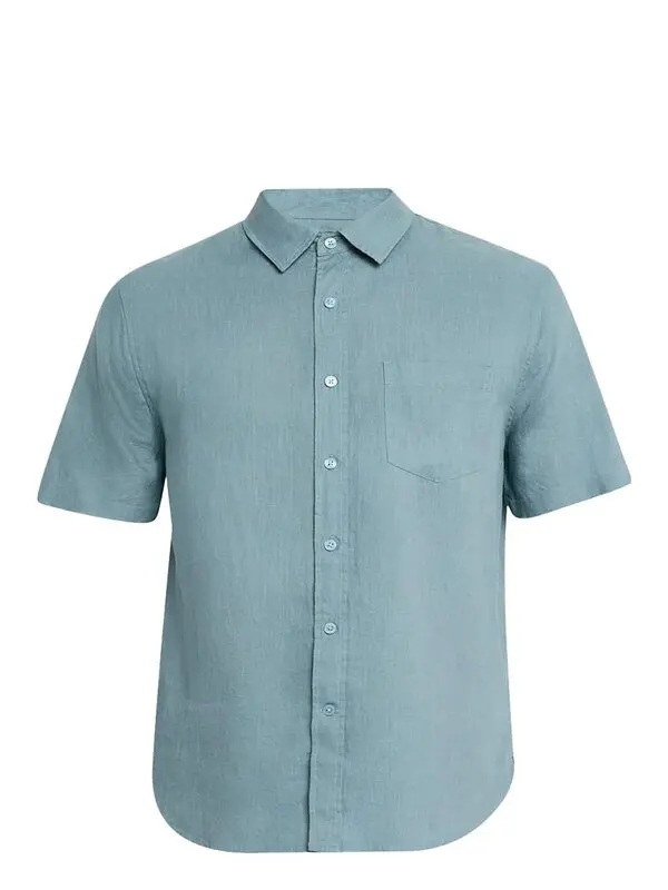 Vince Linen Sport Shirt - Lagoon